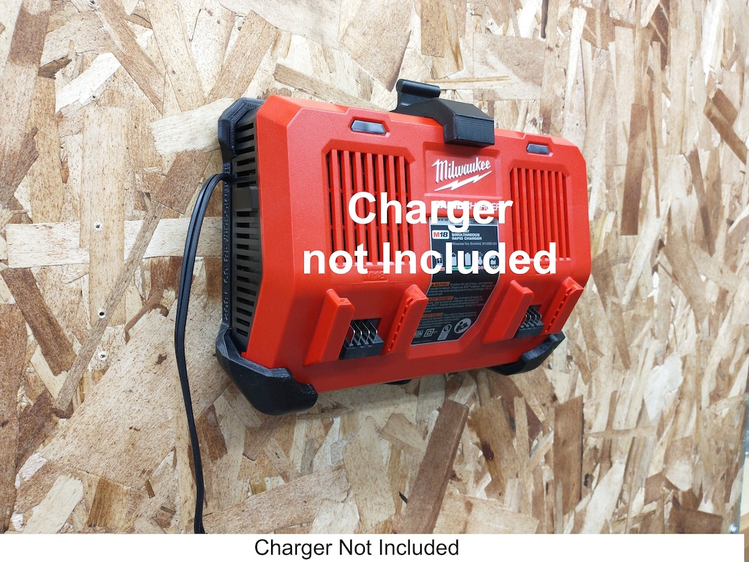 Wall Mount for Milwaukee Dual M18 Rapid Charger M18 (model 48-59-1802 ...
