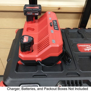 Packout Mount for Milwaukee M12 Four Bay Sequential Charger (model# 48 ...