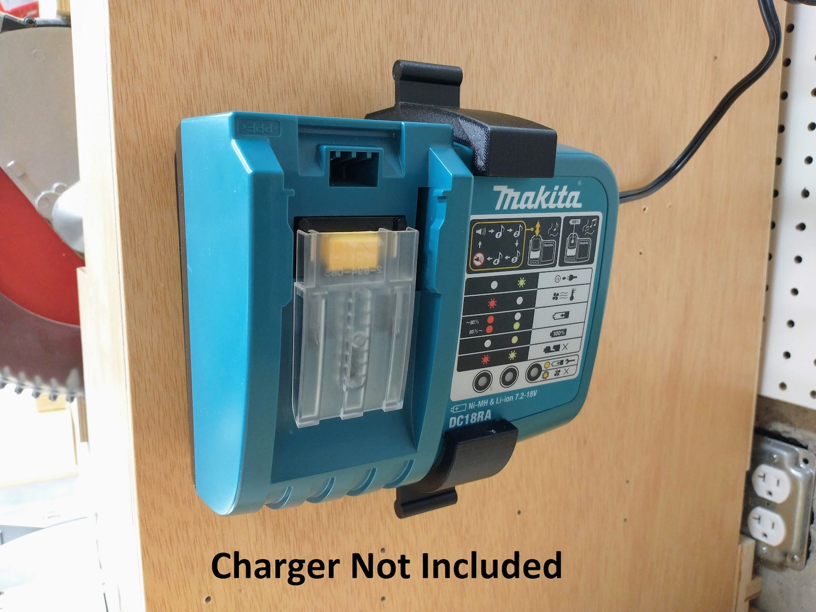 Wall Mount for Makita DC18RA Charger With Optional 18V Battery - Etsy
