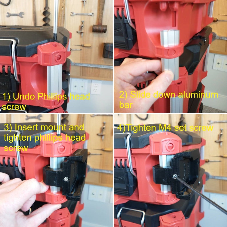 M18 Milwaukee PACKOUT Battery Mount/holder for 1 2 or 3 - Etsy