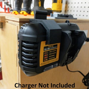 Wall Mount for Dewalt DCB1106 Charger With Optional 20v Max Battery ...