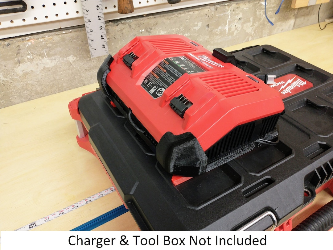 Packout Mount for Milwaukee Dual M18 Rapid Charger M18 model 48-59-1802 ...