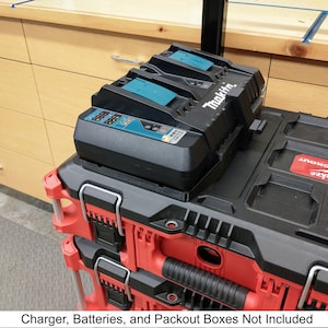 Milwaukee Packout Mount for Makita DC18RD Charger **CHARGER NOT ...