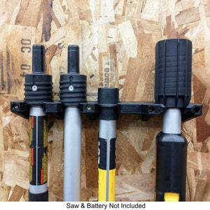 Wall Mount for Dewalt DCPS620 Pole Saw With Optional DCPH820 Hedge ...
