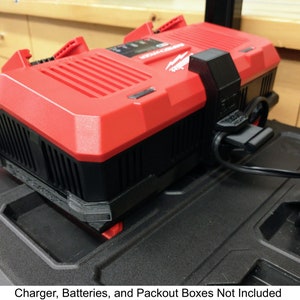 Packout Mount for Milwaukee Dual M18 Rapid Charger M18 (model 48-59 ...