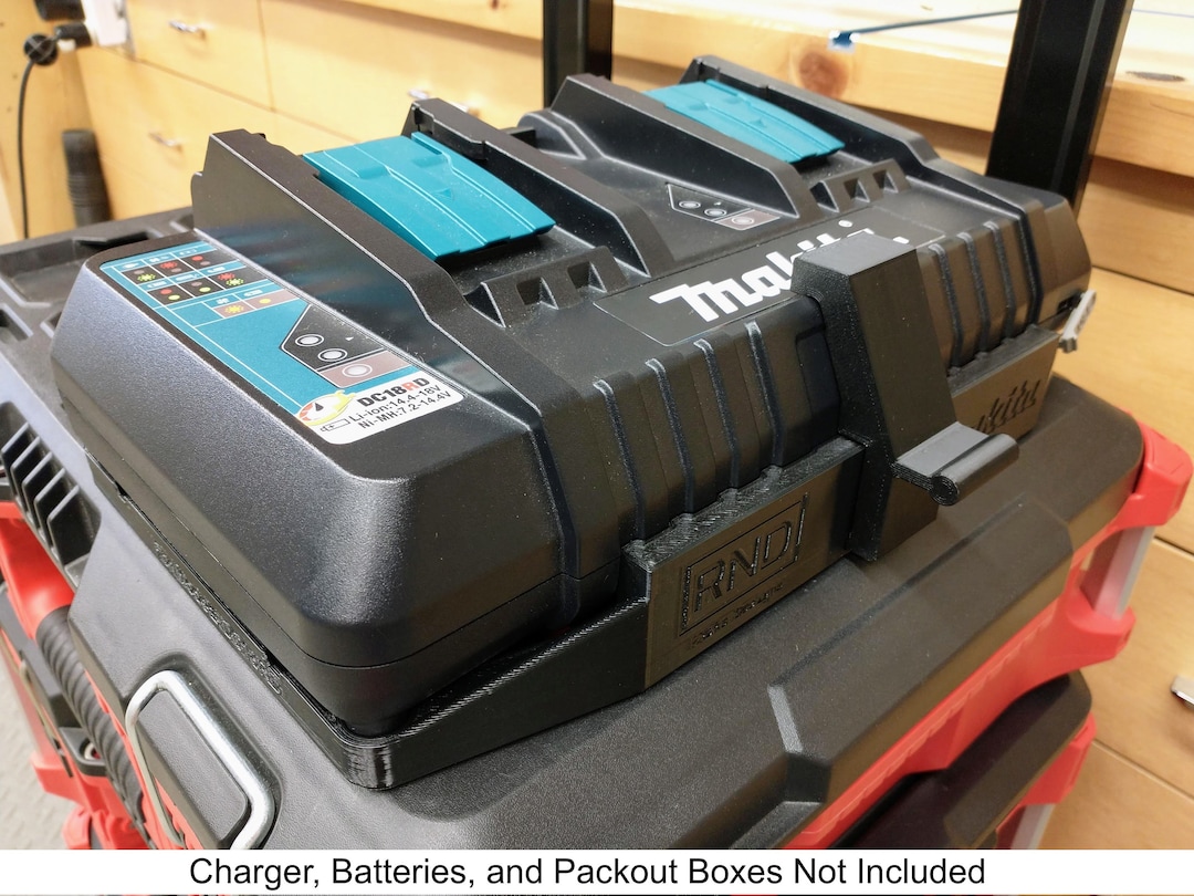 Milwaukee Packout Mount for Makita DC18RD Charger **CHARGER NOT ...