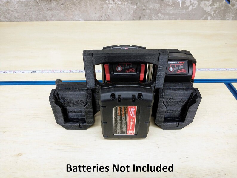 Milwaukee M18 Battery Carrying Case / Holder 2-sided, 6 Battery - Etsy