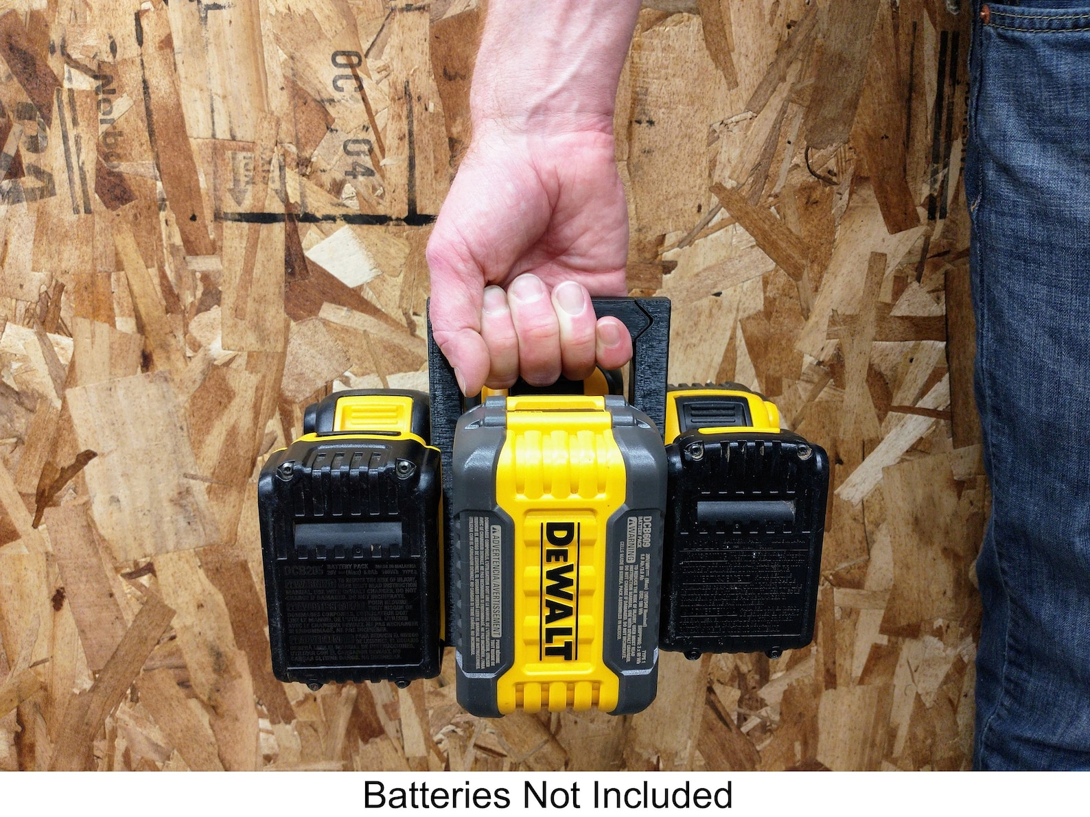 Dewalt 20V/60V Battery Carrying Case / Holder 2-sided, 6 Battery Wall ...
