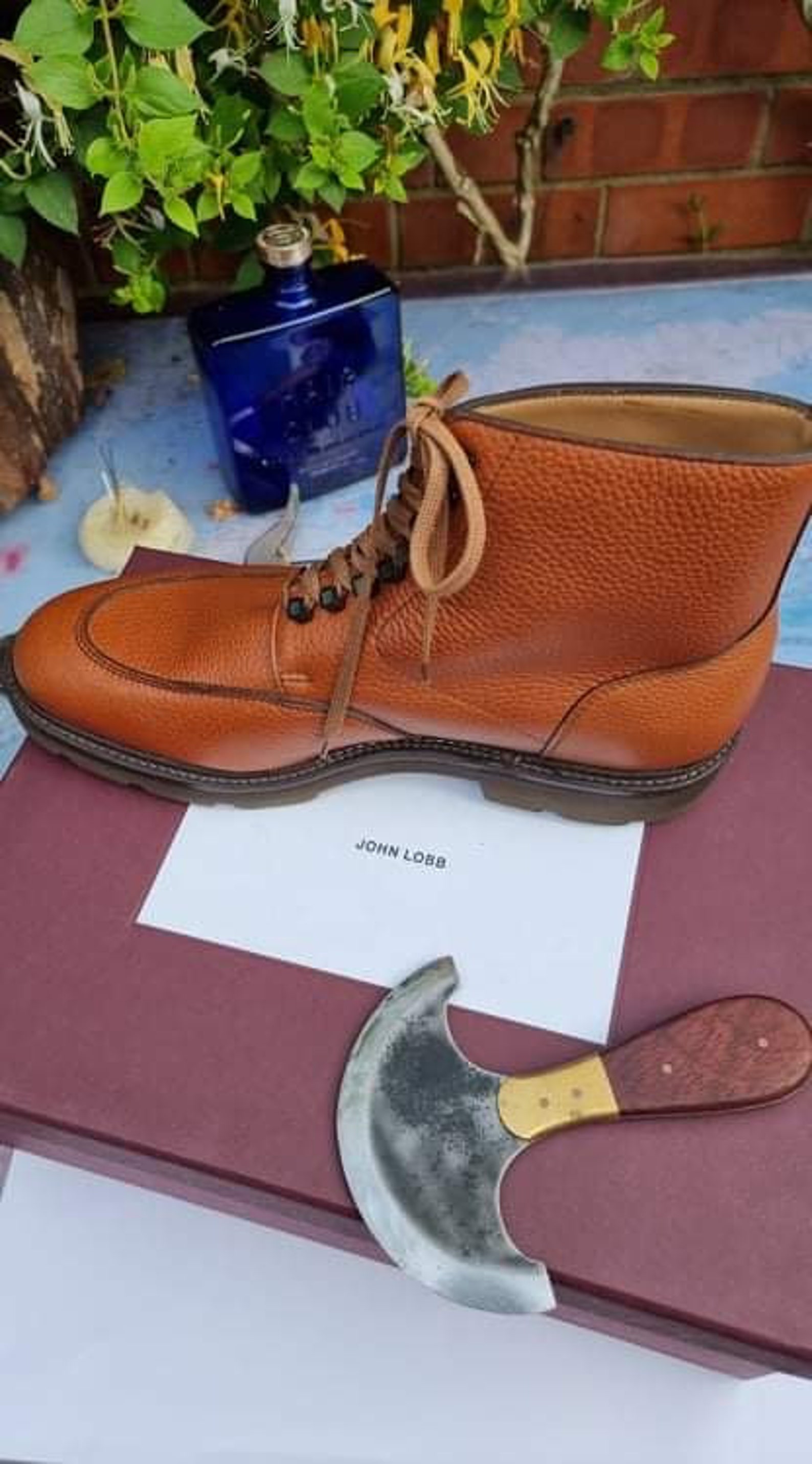 John Lobb, Helston Pebble Grained Tan Boots, Size 8 E. UK - Etsy UK