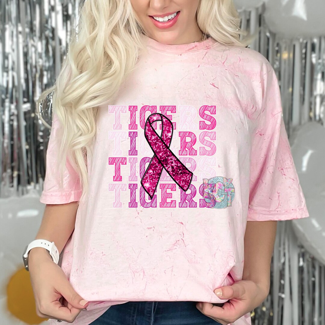 Tigers Breast Cancer Mascot Png, Tigers School Spirit, Tigers, Breast ...