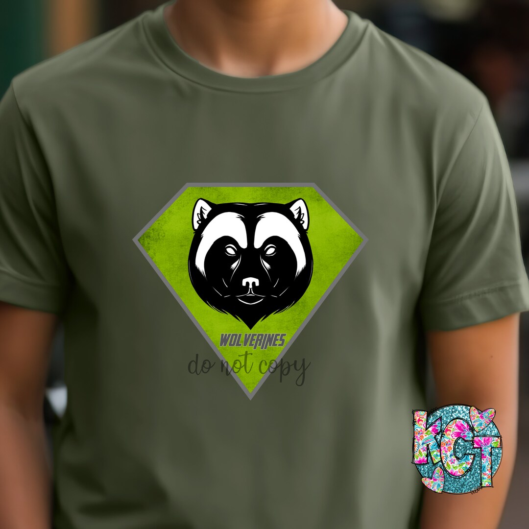Super Wolverines Green, Super Wolverines, Wolverines Mascot Png ...