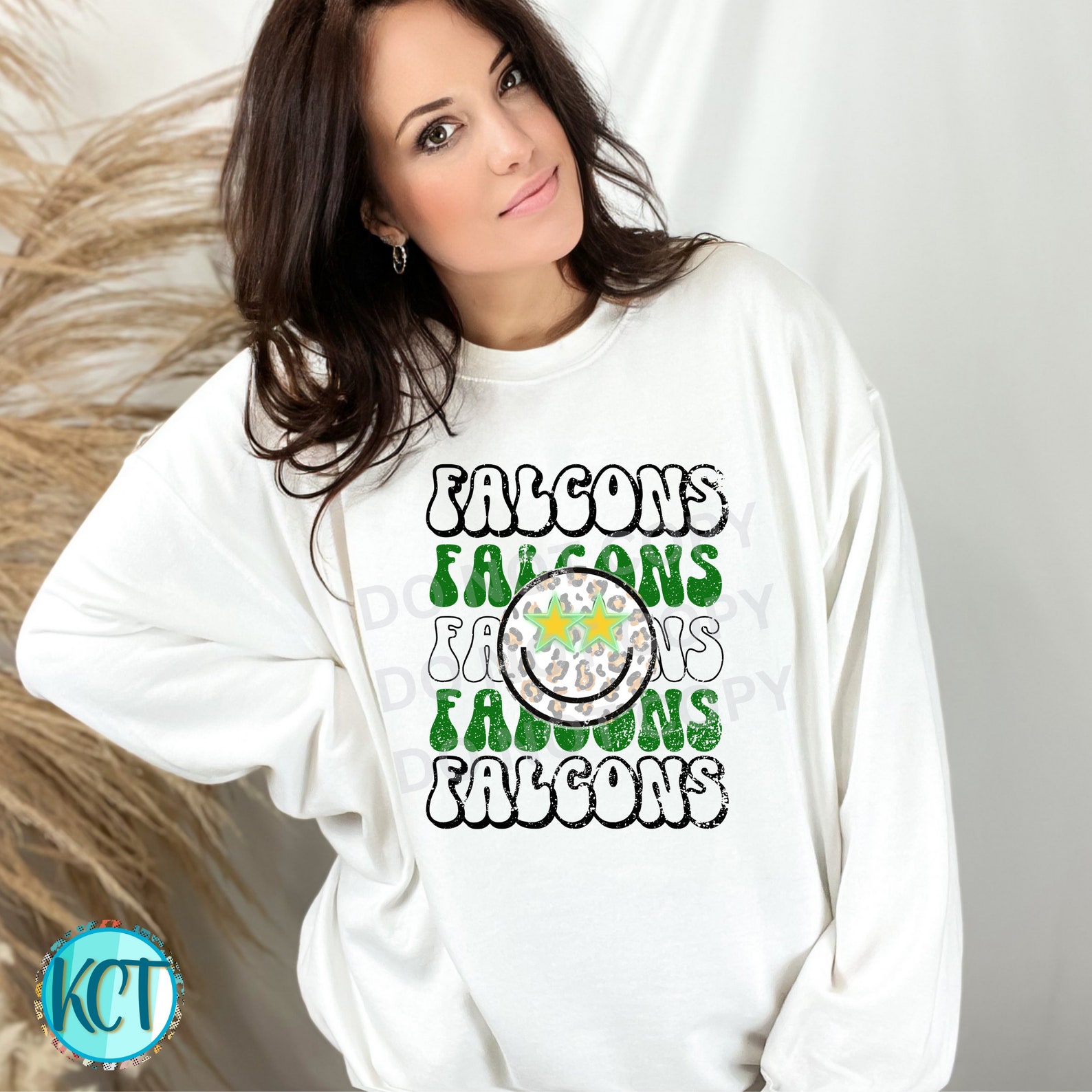 Falcons Pride Mascot DTF Falcons School Spirit Falcons - Etsy