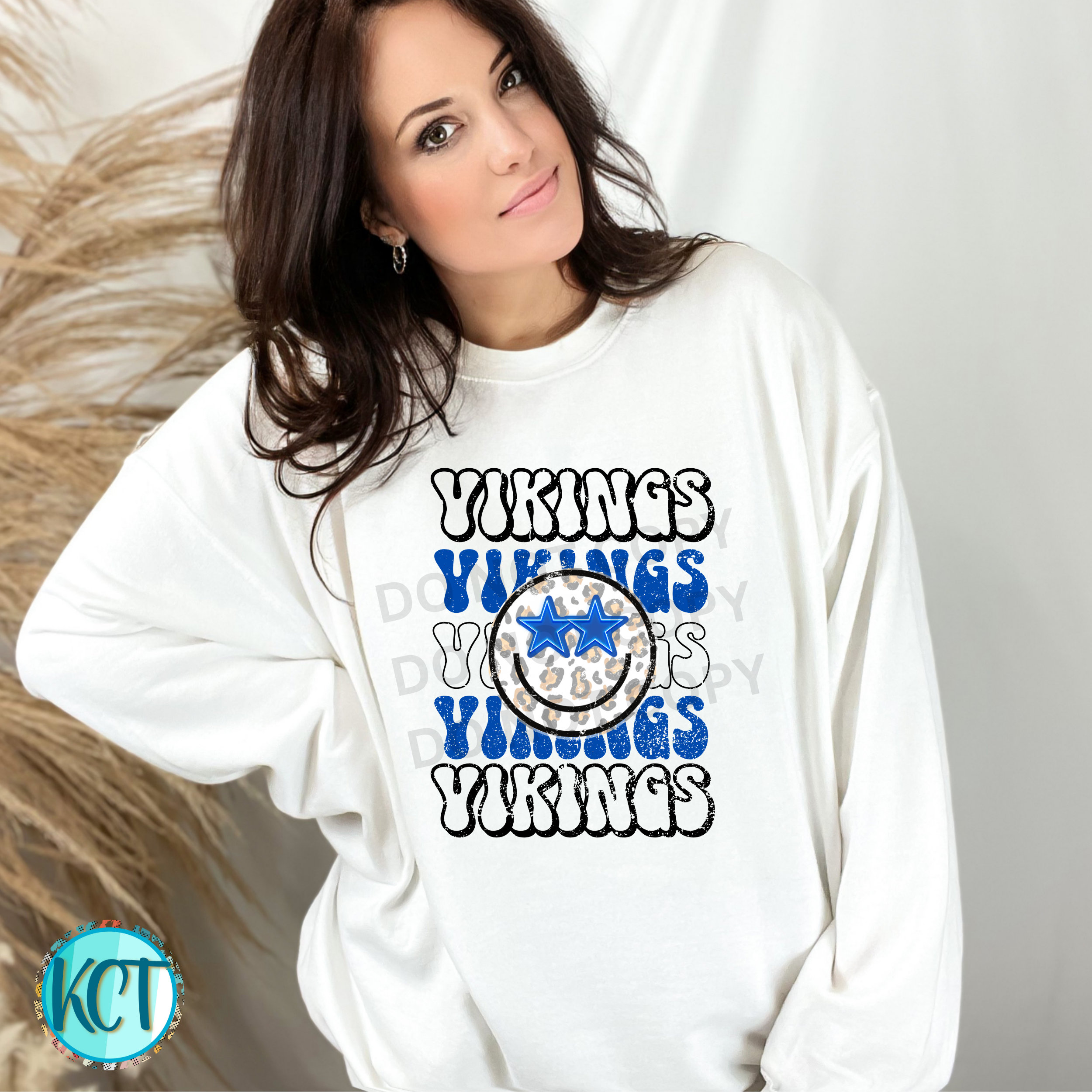 Vikings Mascot Smile Png Vikings School Spirit Vikings - Etsy