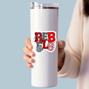 Rebels Doodle Sticker, Rebels Doodle, Red, Black, Rebels Mascot, Rebels ...