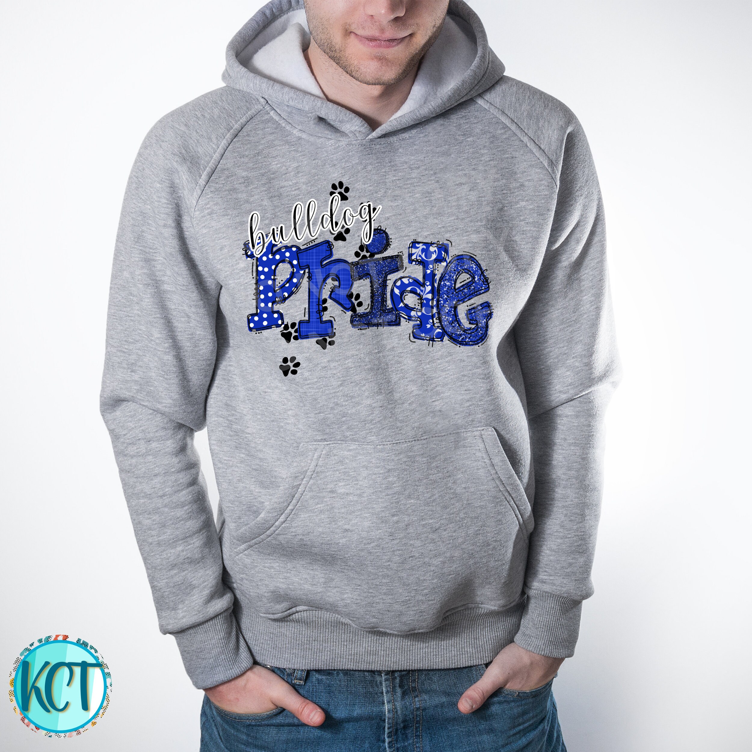 Bulldog Pride Blue Mascot Png Bulldog School Spirit Bulldog - Etsy