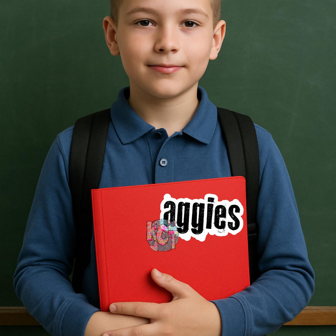 Aggies Typography Sticker, Aggies Mascot, Aggies Sticker, Aggies ...
