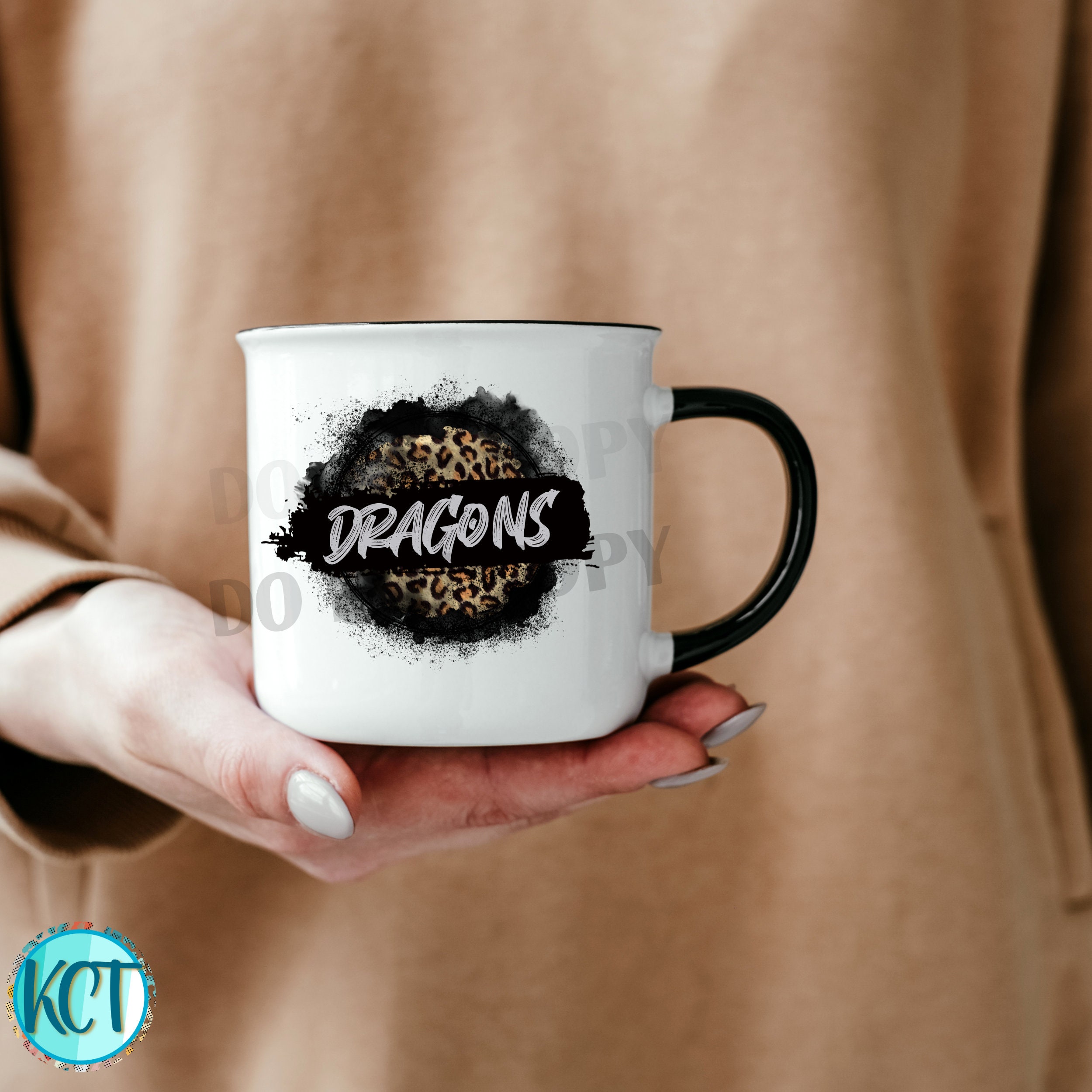 Dragons Mascot DTF Dragons DTF School Spirit Leopard Ready - Etsy