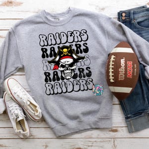 Distressed Stacked Raiders PNG - Etsy