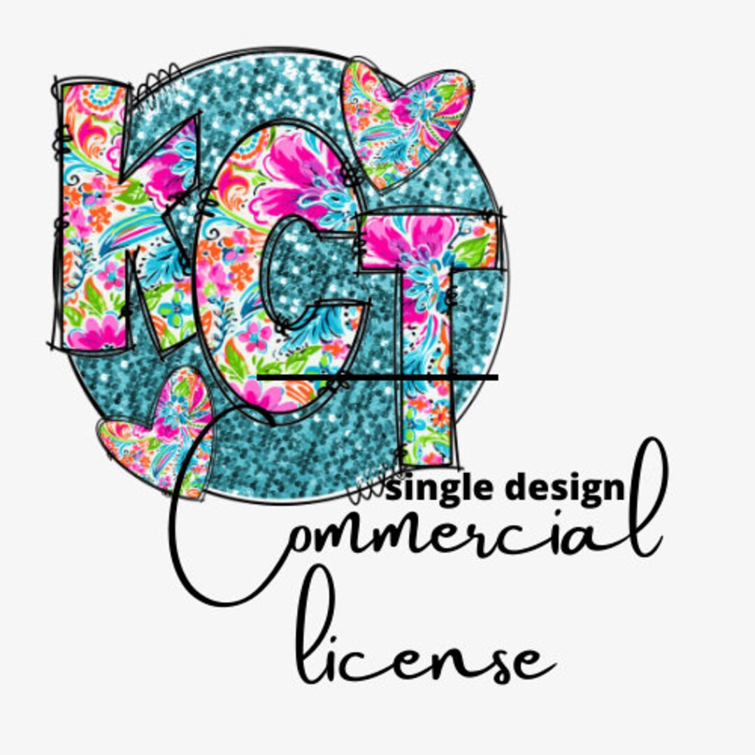 SINGLE DESIGN License to Print Single Design by KCT Transfers - Etsy