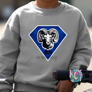 Super Rams Super Rams White Outline, Hero, Rams Blue Mascot Png, Rams ...