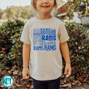 Rams Typography Mascot PNG, Rams School Spirit, Rams, Rams Stacked ...