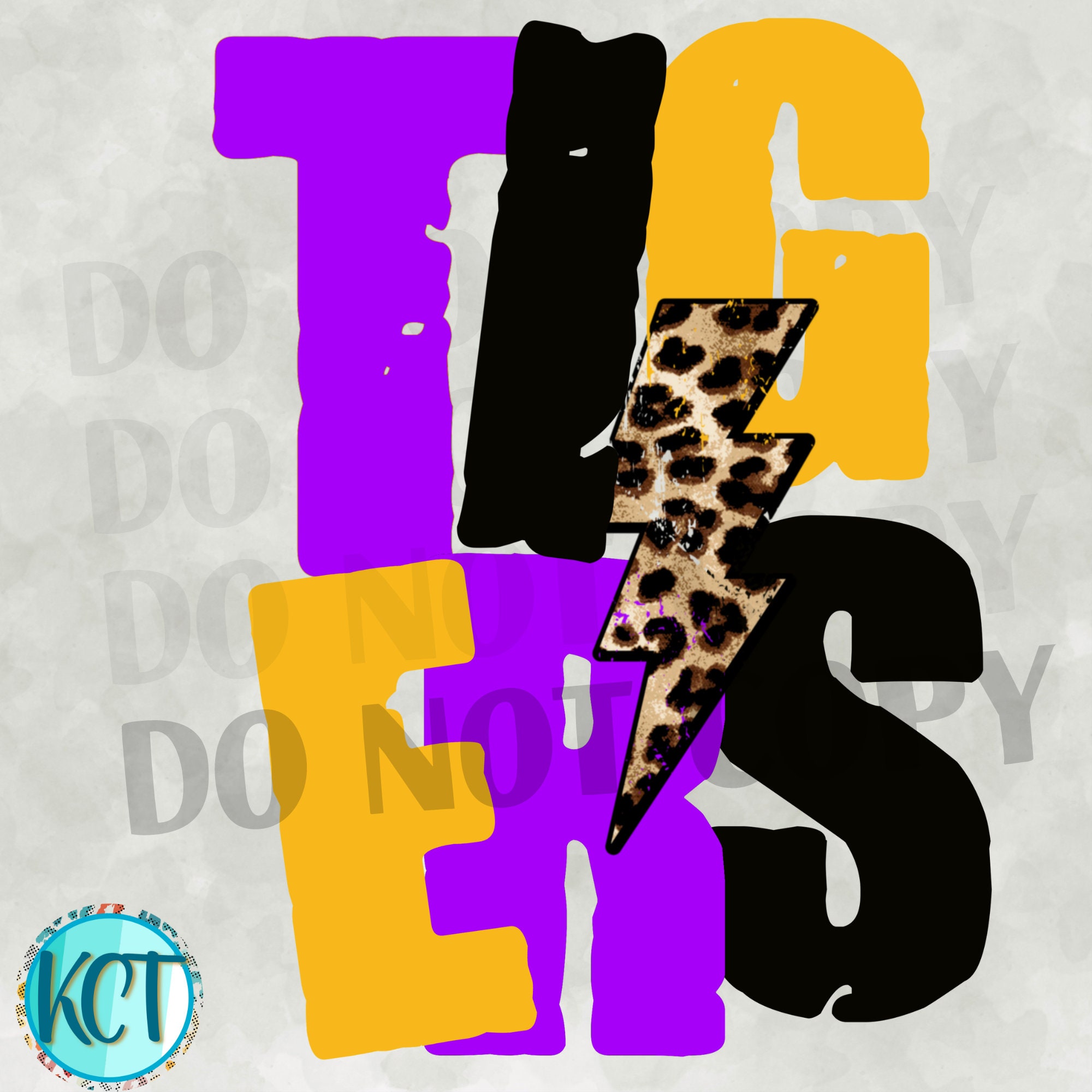 Tigers Mascot Png School Spirit Tigers Lightning - Etsy