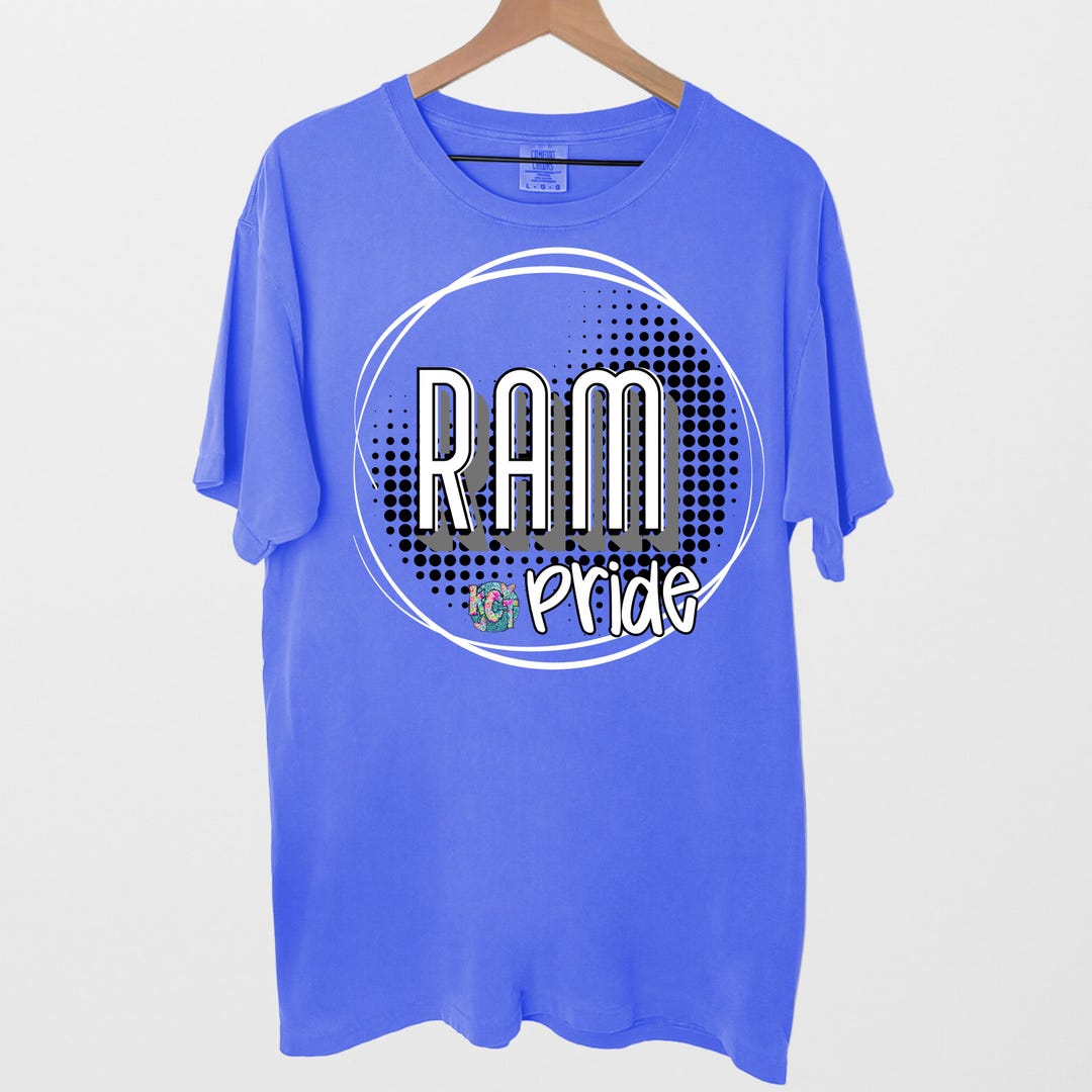 Ram Pride Halftone Circle Mascot Png, Rams School Spirit, Rams, Rams ...