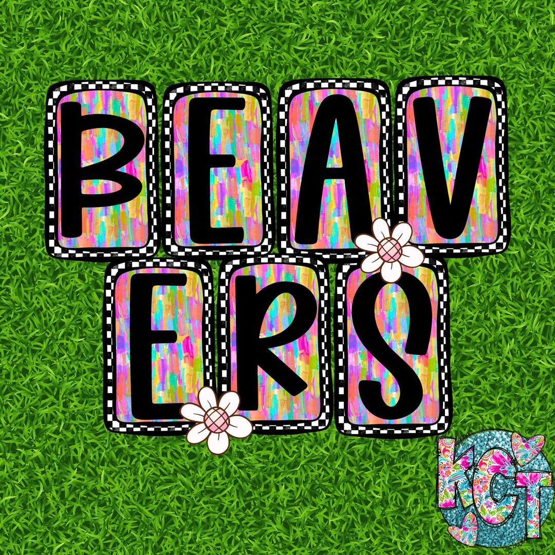 Beavers Colorful Png, Mascot, Beavers Mascot, PNG, School, Beavers - Etsy