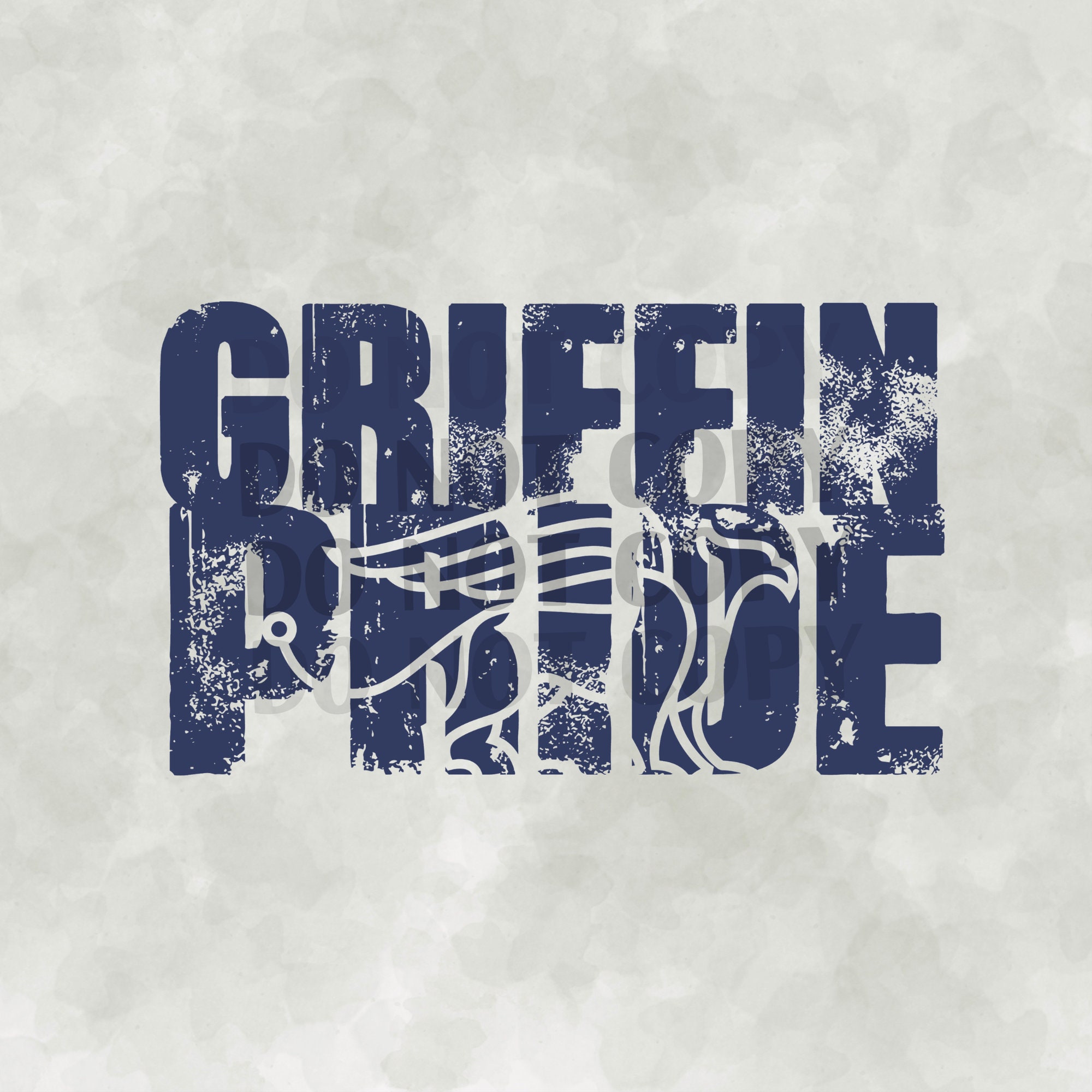 Griffin Pride Navy Distressed PNG Griffins Mascot PNG - Etsy