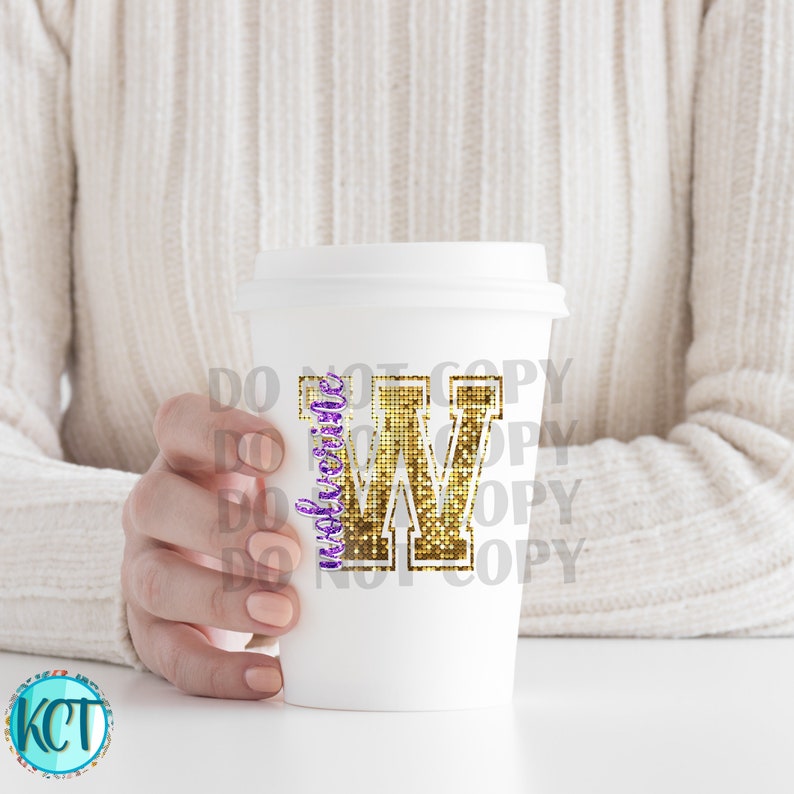 Purple Wolverine Faux Rhinestone Mascot Png Wolverines School - Etsy