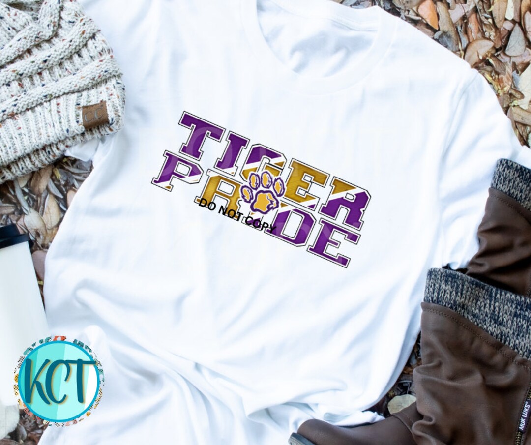 Tiger Duotone Mascot DTF, Tigers School Spirit, Tigers, Tiger Pride ...