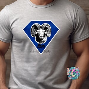 Super Rams Super Rams White Outline, Hero, Rams Blue Mascot Png, Rams ...