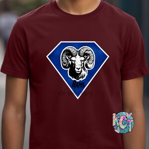 Super Rams Super Rams White Outline, Hero, Rams Blue Mascot Png, Rams ...