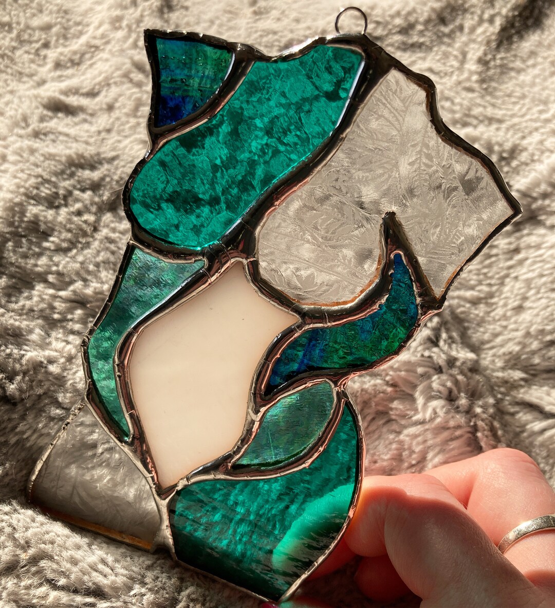 Terra Glass Goddess, Body Positivity Art Stain Glass Nude Gifts for Her ...