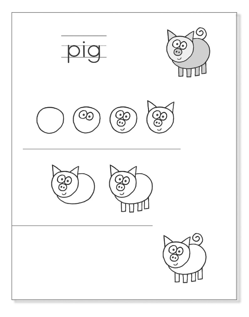 Directed Drawing - 80 Animals - Etsy