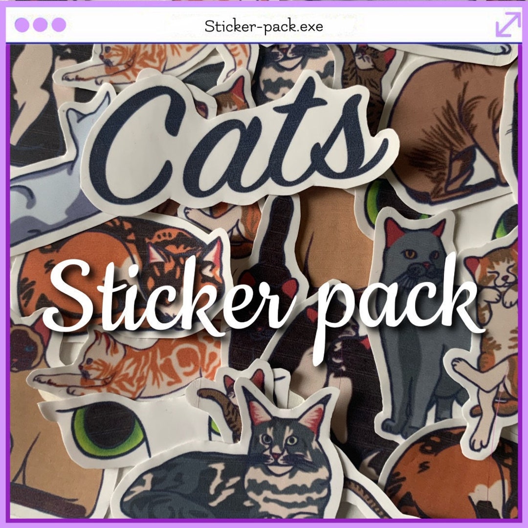 Cats Sticker Pack - Etsy