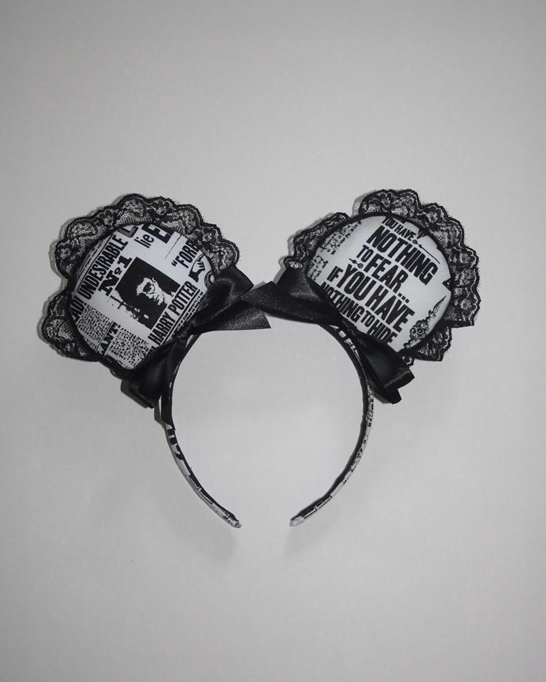 Custom Harry Potter Printed Mickey Ears With Bows - Etsy