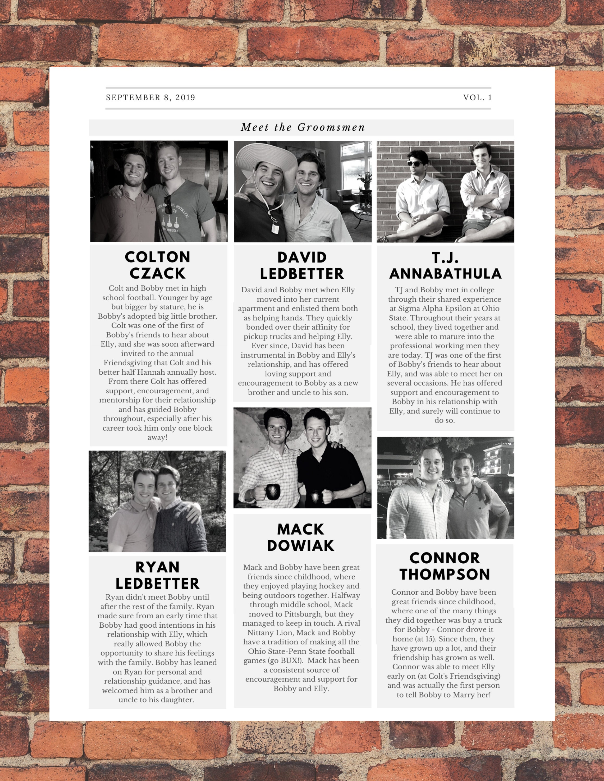 Newspaper Wedding Template - Fun Editable & Printable Event Program for ...