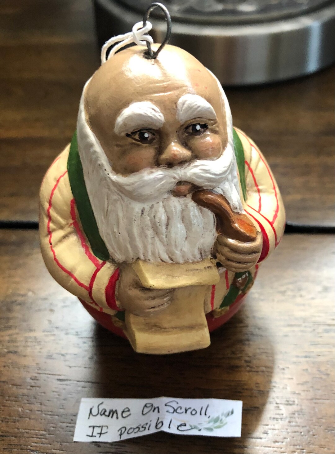 Roly Poly Santa Claus W/scroll - Etsy