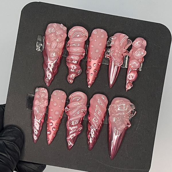 Wide False Nails - Etsy