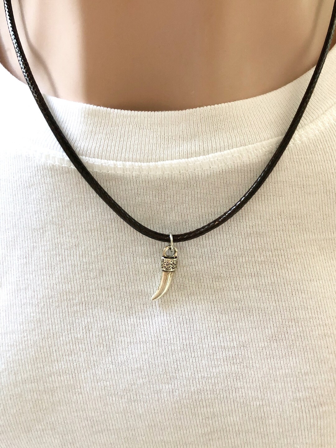 Cat or Dog Silver Tooth Pendant – Pet Memorial Gift – Canine Teeth ...