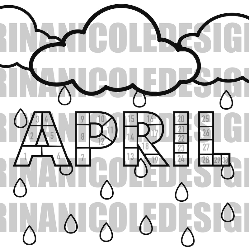 April Habit Tracker - Etsy