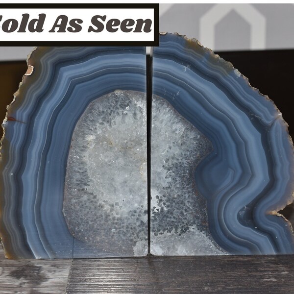 Agate Bookends - Etsy