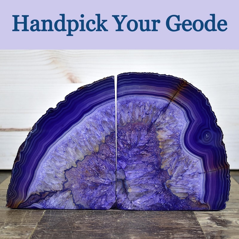 Geode Bookends - Etsy