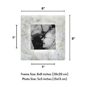 Unique Quartz Picture Frame for Couples, Wedding Photo Frame Gift for ...