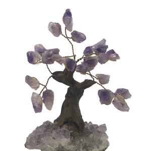 Purple Amethyst Crystal Tree of Life, Crystal Home Decor, Meditation ...