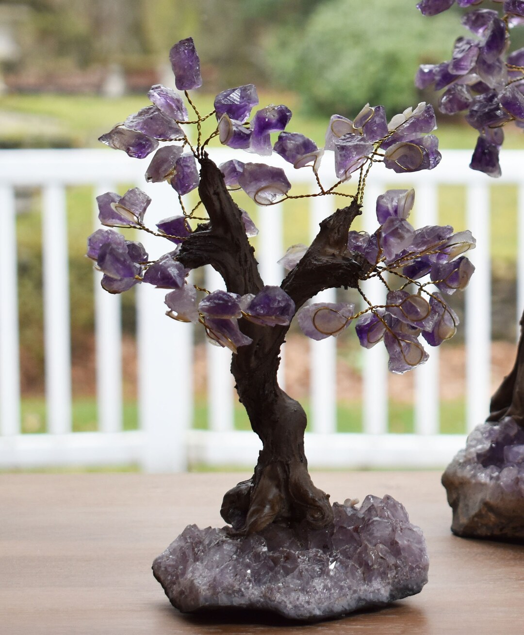 Purple Amethyst Crystal Tree of Life, Crystal Home Decor, Meditation ...