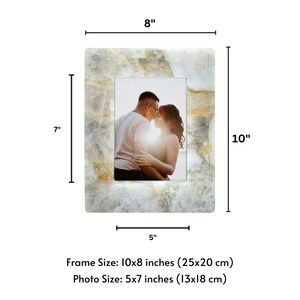 Unique Quartz Picture Frame for Couples, Wedding Photo Frame Gift for ...