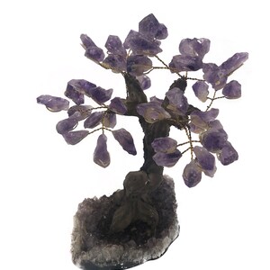 Purple Amethyst Crystal Tree of Life, Crystal Home Decor, Meditation ...