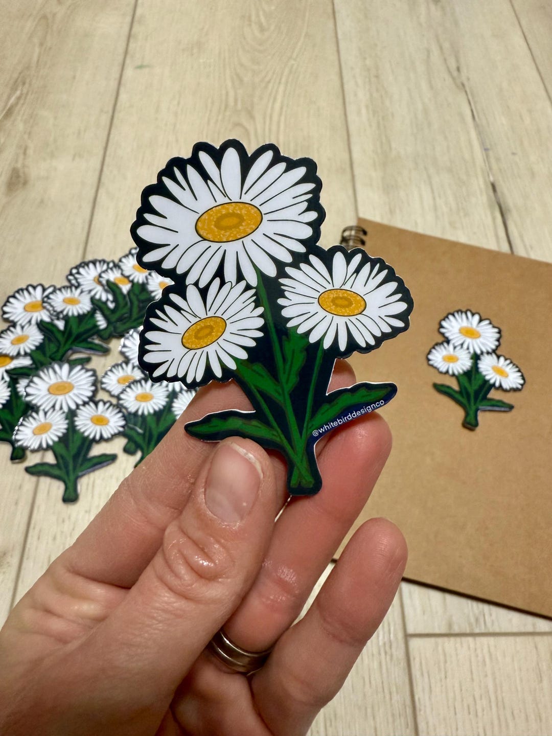 Daisy Faith Vinyl Sticker – Christian Floral Decal for Laptop, Bible ...